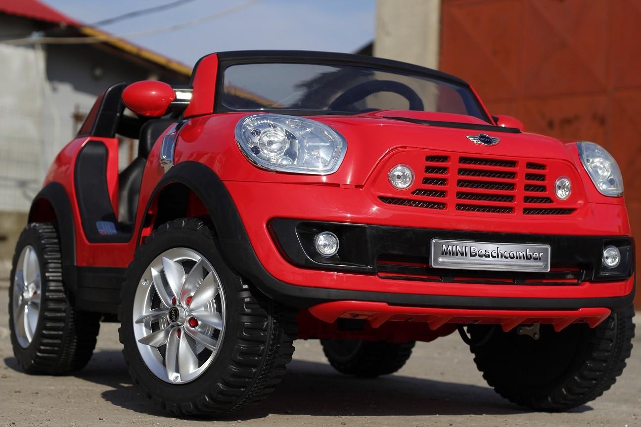 Masina electrica mini comberman 12v cu 2 locuri 2 viteze mp3 rosu ...